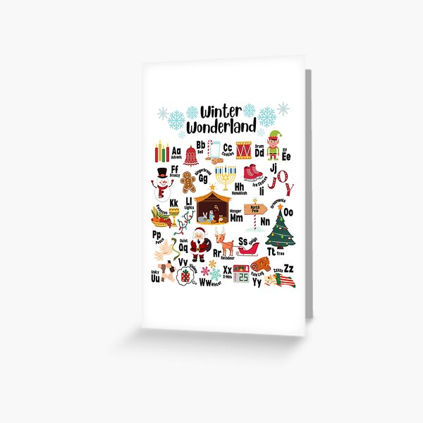 "Winter Wonderland Winter Holiday Alphabet for Elementary Teachers ...