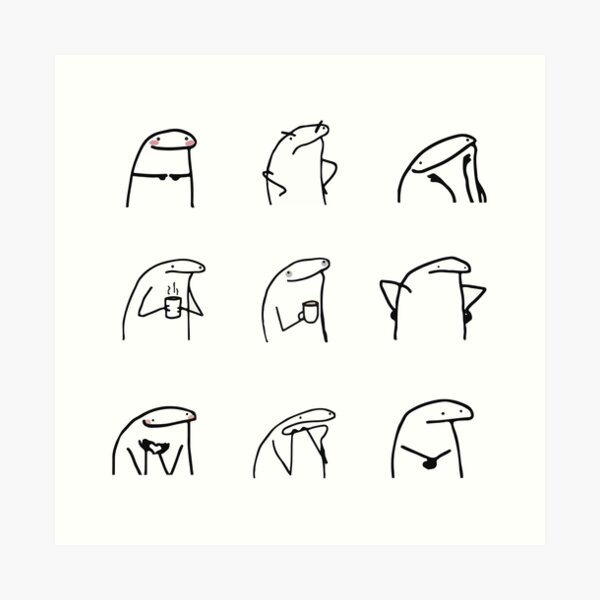 "Stickers Flork Moods" Art Print by sofibosio | Redbubble