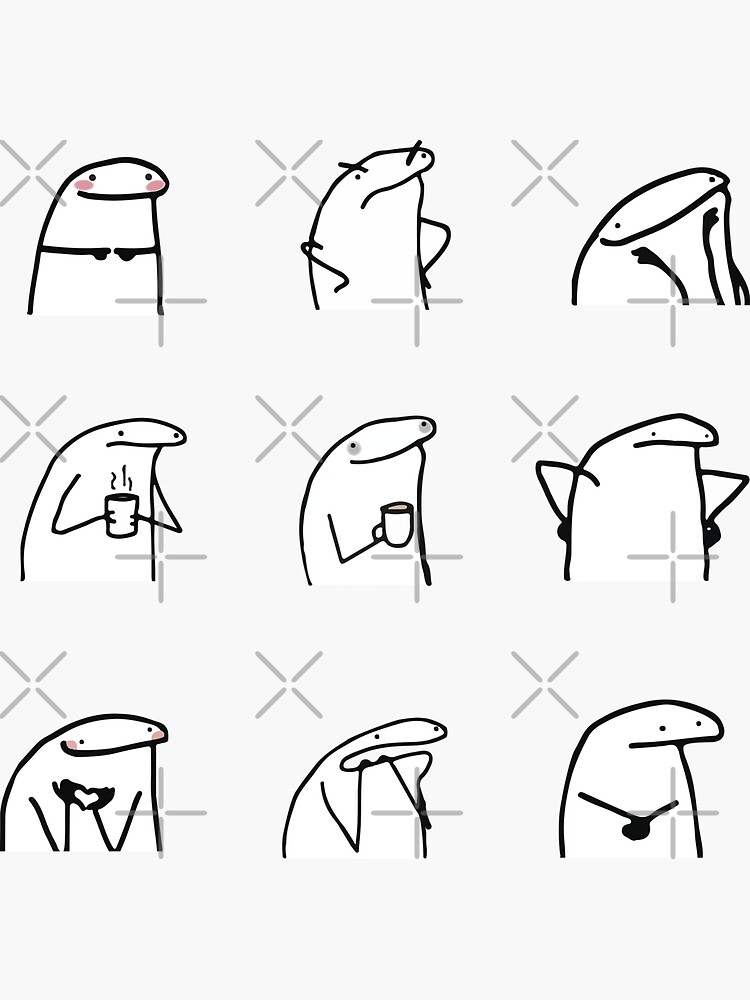 Pegatina con la obra «Stickers Flork Estados de ánimo » de sofibosio ...