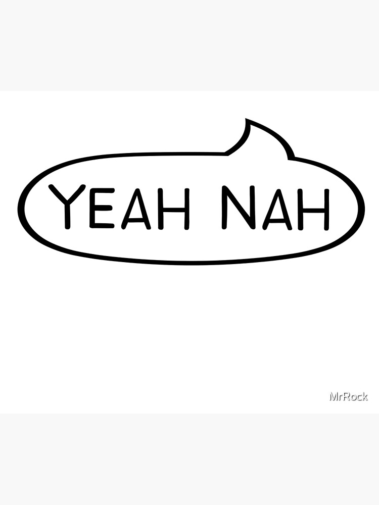 "Australian Slang -Speech Bubble- "Yeah Nah"" Travel Mug by MrRock ...