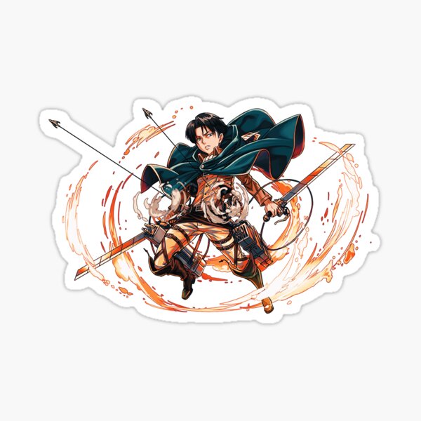 "Levi ackerman aot snk manga titan, beast" Sticker for Sale by monthz ...