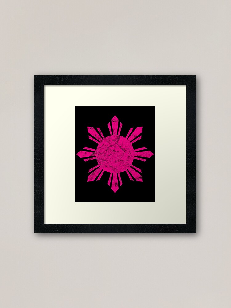 "Distressed Pink Filipino Sun Kakampink for Leni Robredo for President ...