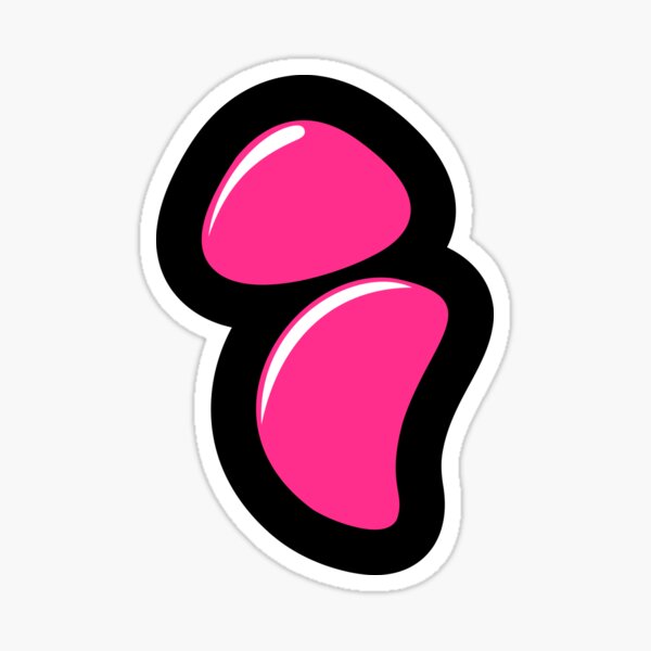 "Graffiti pink bubble font I" Sticker for Sale by Paulus-DB | Redbubble