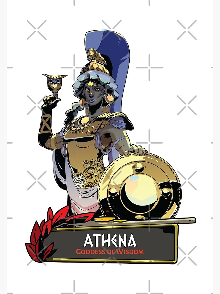 "Hades (Game) - Athena, Goddess of Wisdom" Poster by PonchTheOwl ...