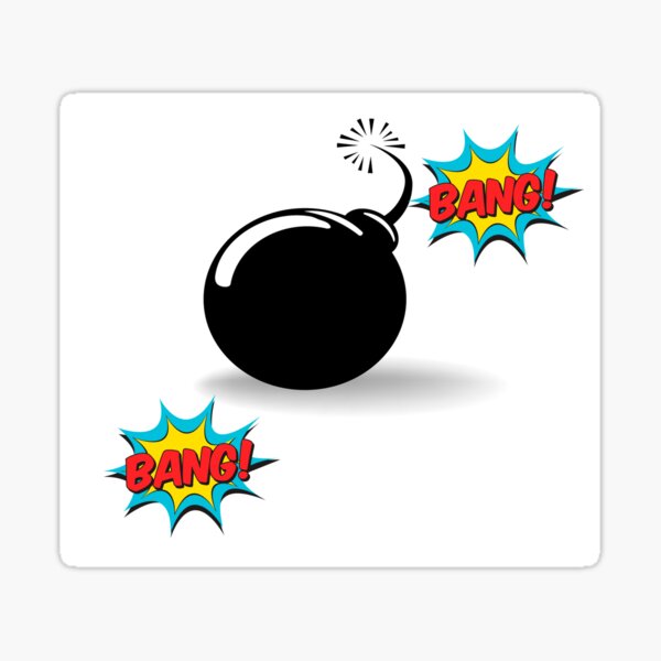 "bang" Sticker for Sale by CAHKFREI | Redbubble
