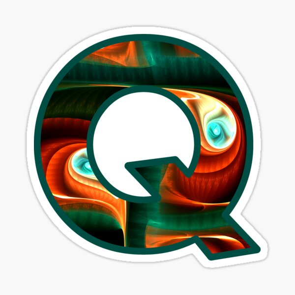 "Fractal – Alphabet – Q is for Quizzical" Sticker by gracefullizard ...
