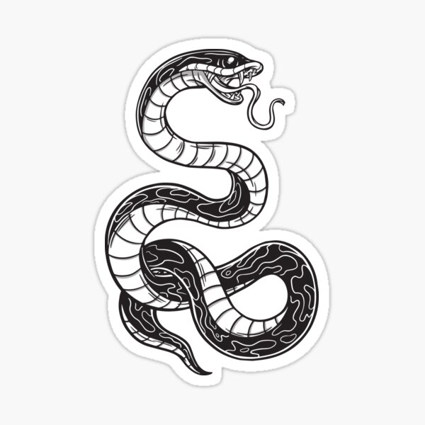 "Snake Tattoo Art" Sticker for Sale by infleims | Redbubble