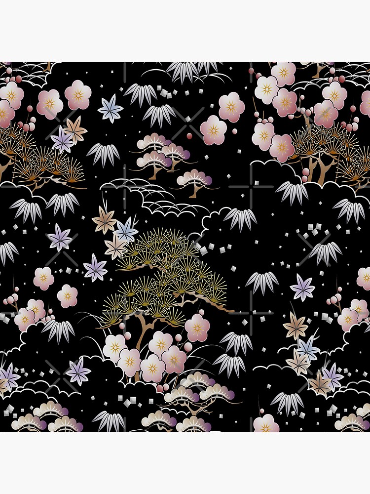 " cute kawali background pattern" Sticker by VinCut | Redbubble
