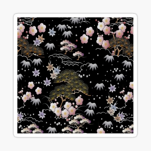 " cute kawali background pattern" Sticker by VinCut | Redbubble
