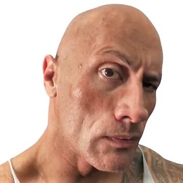"Dwayne "The Rock" Johnson Eyebrow Raise" Sticker for Sale by Shrek46 ...