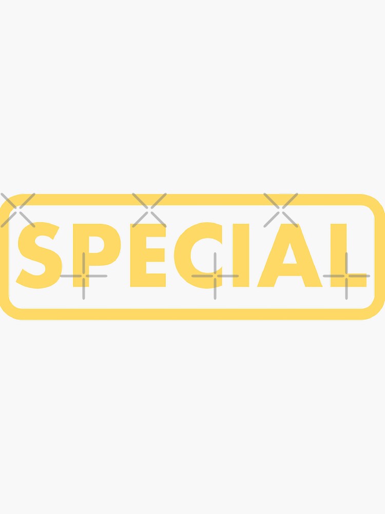 "Special" Sticker by allstars007 | Redbubble
