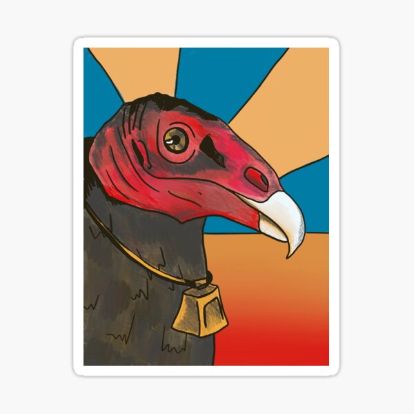 "Belled Buzzard" Sticker for Sale by shehitsback | Redbubble