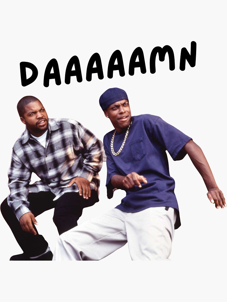 "Damn, It's Friday" Sticker for Sale by Double-Ghost | Redbubble