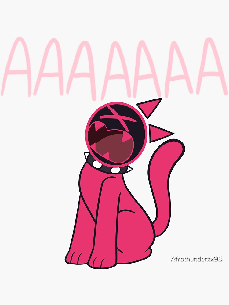 "Cat Blixer Screaming" Sticker for Sale by Afrothunderxx96 | Redbubble