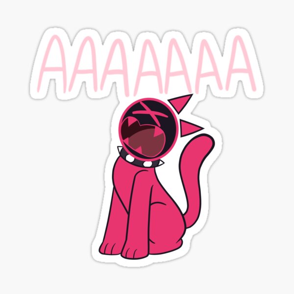 "Cat Blixer Screaming" Sticker by Afrothunderxx96 | Redbubble