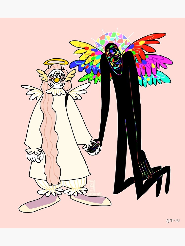 "Angel Clown & Clown Angel" Poster for Sale by gm-w | Redbubble
