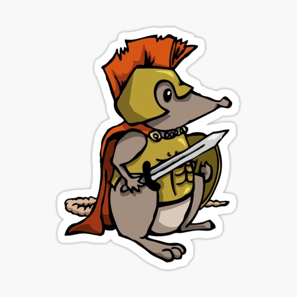 "Mouse Maximus" Sticker by DropletDesigns | Redbubble