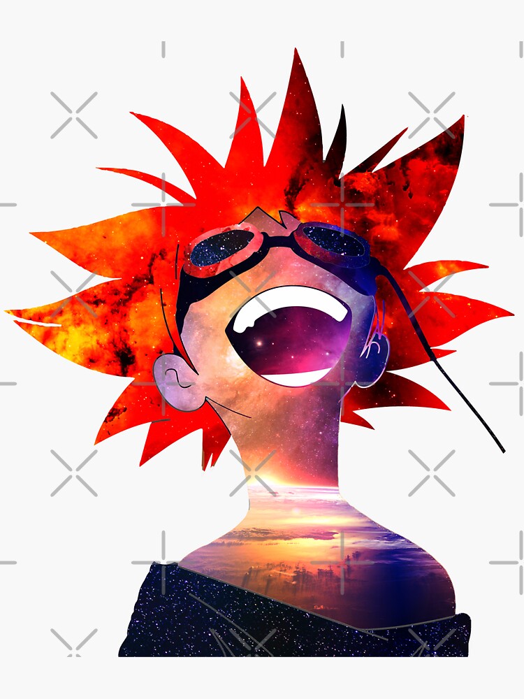 "Radical Edward Cowboy bepop" Sticker for Sale by Chaos-Touch | Redbubble