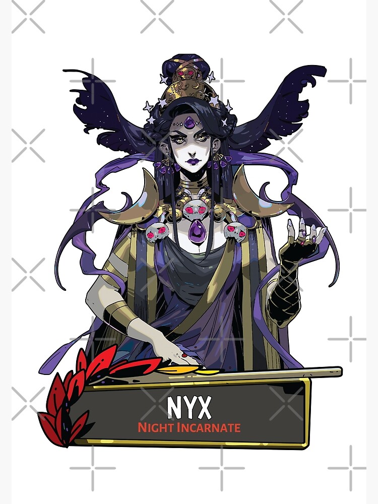 "Hades (Game) - Nyx, Night Incarnate" Art Print by PonchTheOwl | Redbubble