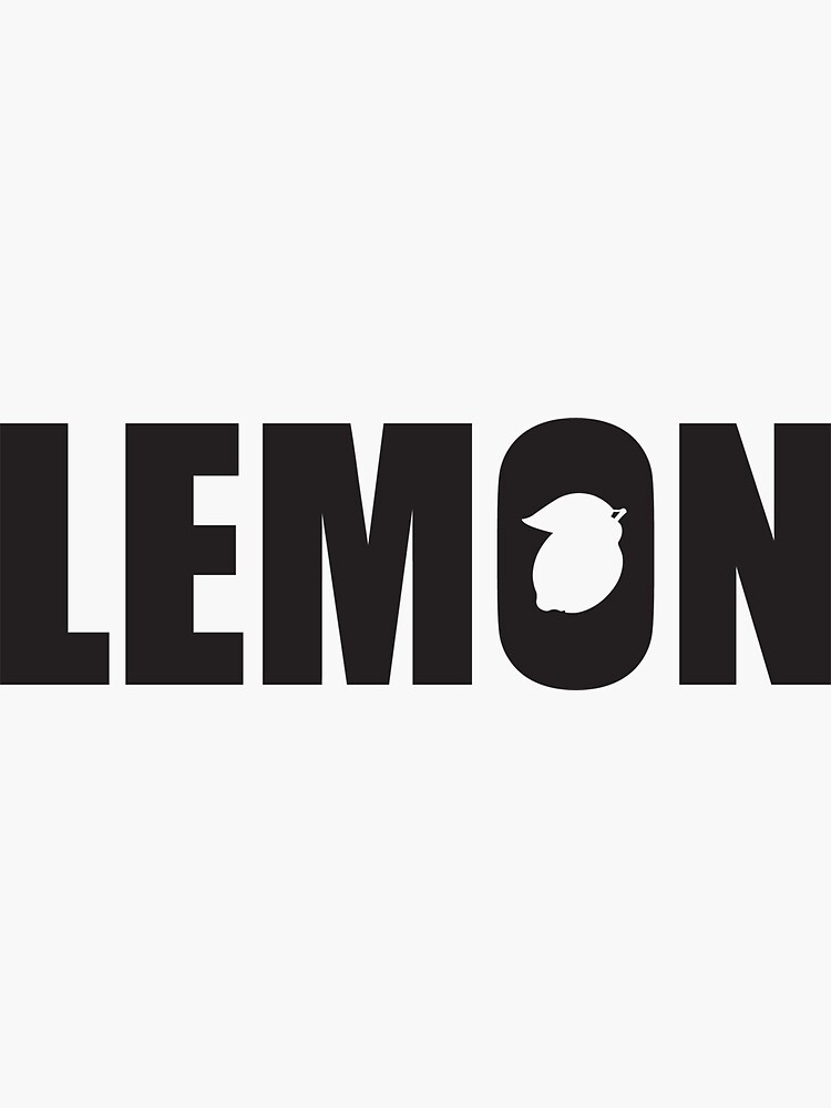 "Lemon logo" Sticker by Foodathlete | Redbubble