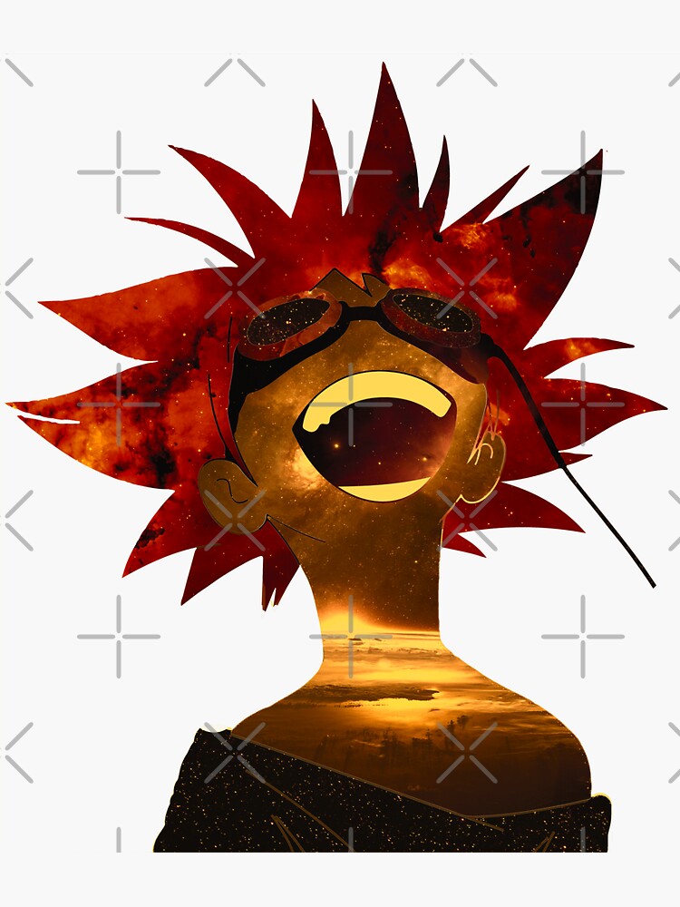 "Radical Edward Cowboy bepop" Sticker for Sale by Chaos-Touch | Redbubble