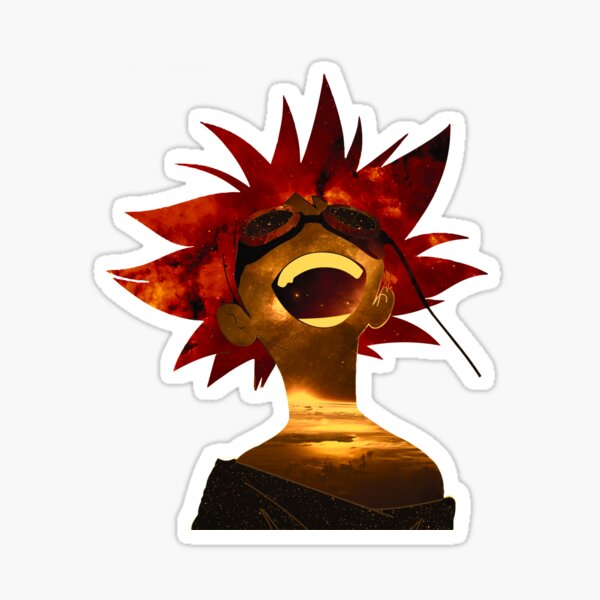 "Radical Edward Cowboy bepop" Sticker for Sale by Chaos-Touch | Redbubble