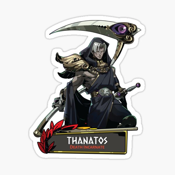 Hades Game Thanatos Death Incarnate Sticker For Sale By