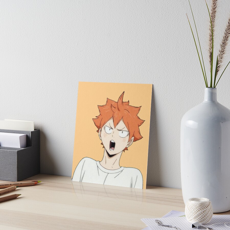 "Angry Hinata Haikyuu" Art Board Print by Beesumph | Redbubble