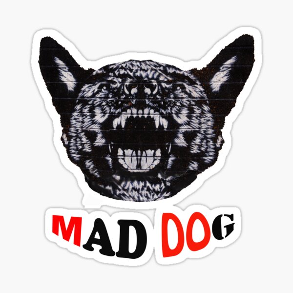 "Mad Dog" Sticker for Sale by markrichards | Redbubble