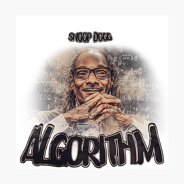 "Snoop Dogg - Algorithm - Faded Style Album Cover" Photographic Print by crooksflow | Redbubble