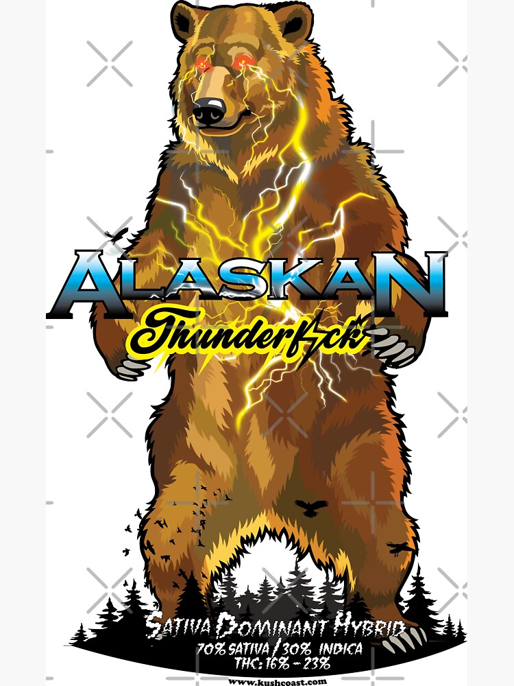 "Alaskan Thunderfuck Cannabis Strain Art " Magnet for Sale by kushcoast ...