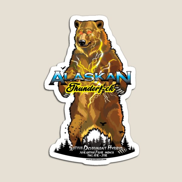 "Alaskan Thunderfuck Cannabis Strain Art " Magnet for Sale by kushcoast ...