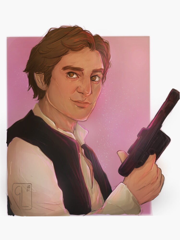 "Han" Sticker for Sale by giolimaart | Redbubble