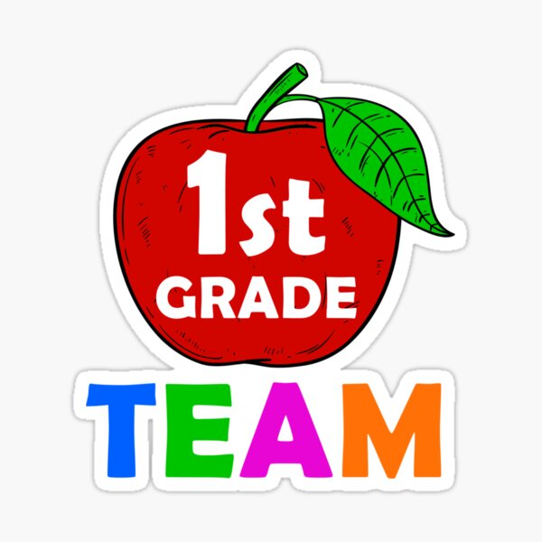 "1st Grade Team" Sticker for Sale by AdityaStore | Redbubble