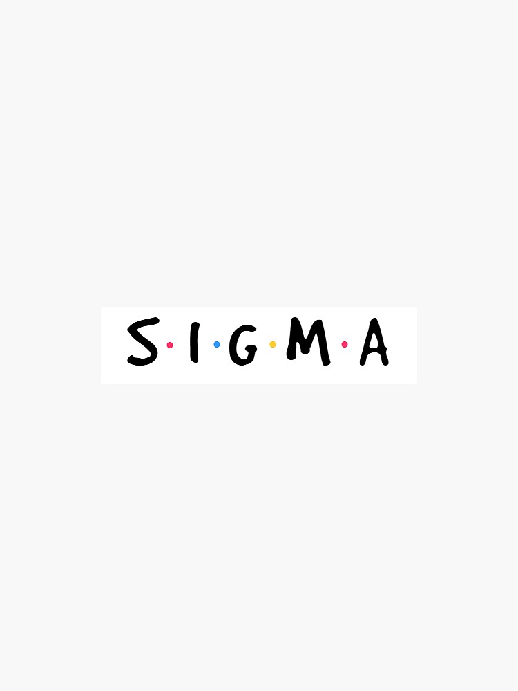 "sigma" Sticker by leukm | Redbubble