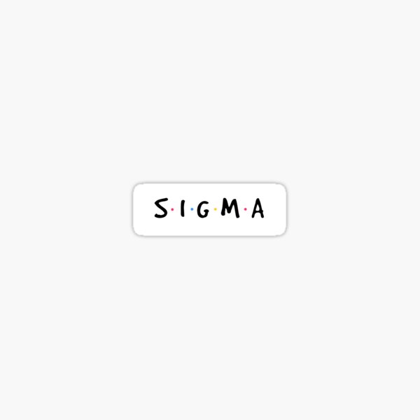 "sigma" Sticker by leukm | Redbubble