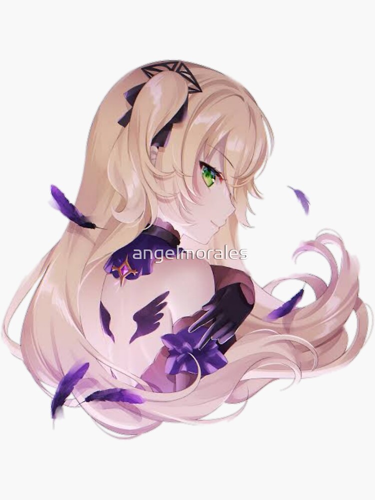 Pegatina «Genshin Impact - Fischl Cute Serious Face [Vista posterior ...