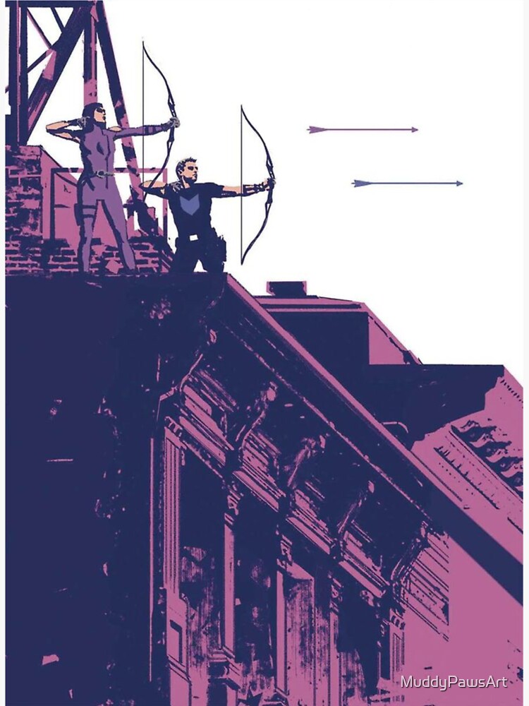 "Hawkeye Comic " Sticker for Sale by MuddyPawsArt | Redbubble