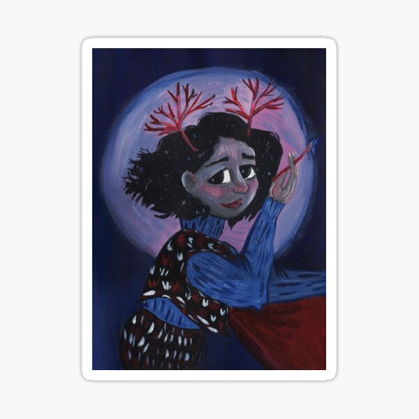 "The Faun Artist" Sticker for Sale by MikaylaKB | Redbubble