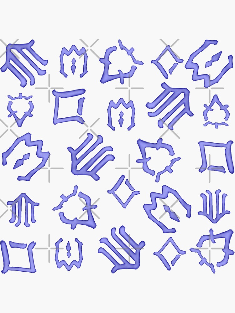 "Arcane Runes" Sticker by loki-doki-choki | Redbubble