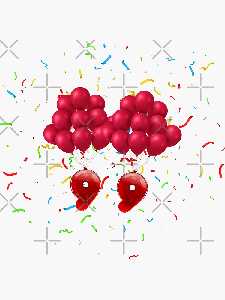 "99 luftballons" Sticker by kaybar27 | Redbubble