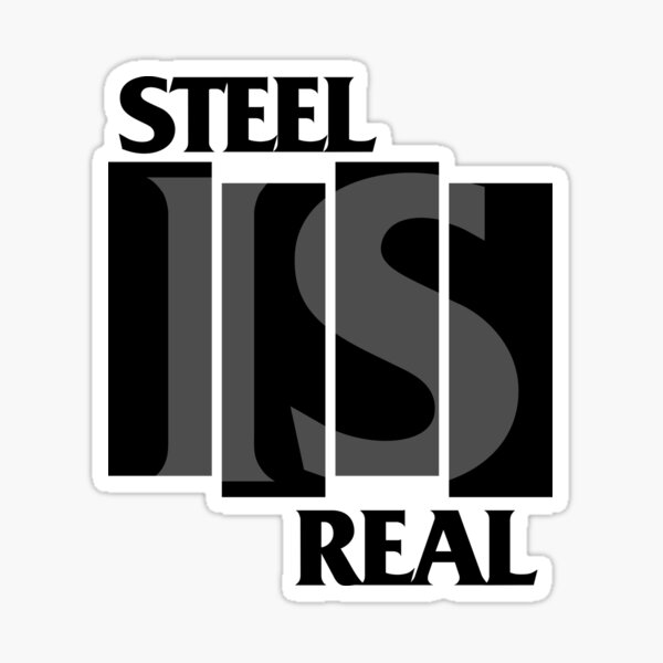 "Steel Is Real Punk Rock Style" Sticker for Sale by introversation ...