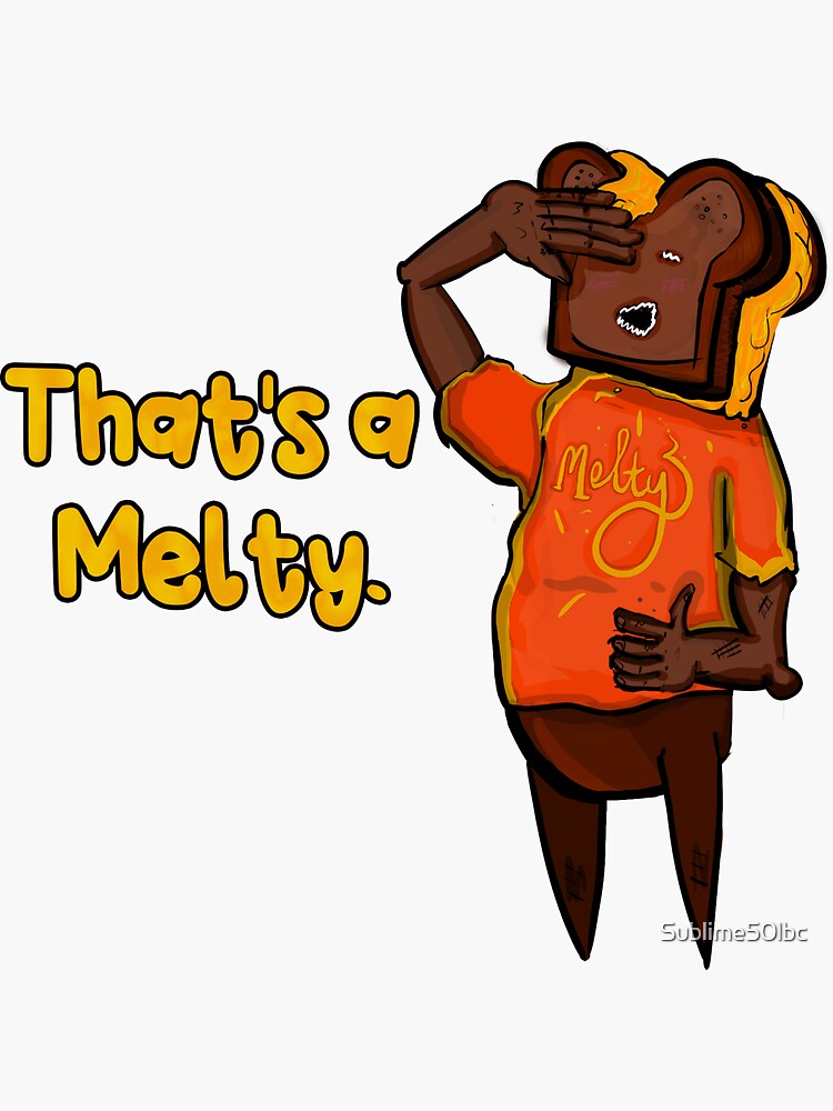 "Melty" Sticker by Sublime50lbc | Redbubble