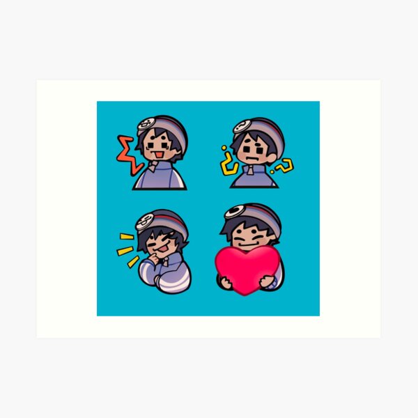 "Quackity Emotes" Art Print by Paprikup | Redbubble