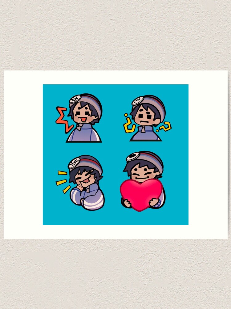 "Quackity Emotes" Art Print by Paprikup | Redbubble