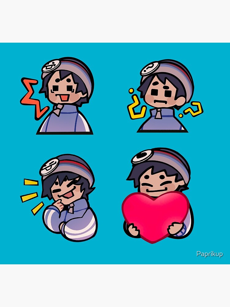 "Quackity Emotes" Art Print by Paprikup | Redbubble