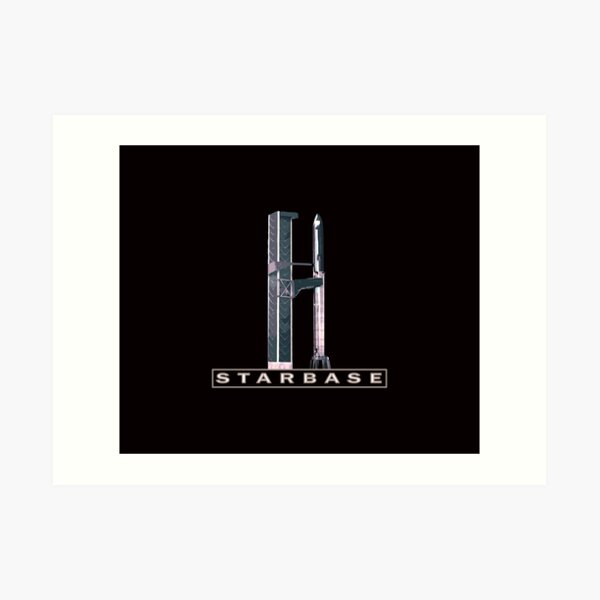 "SpaceX Starbase logo design" Art Print by WallabyWorks | Redbubble