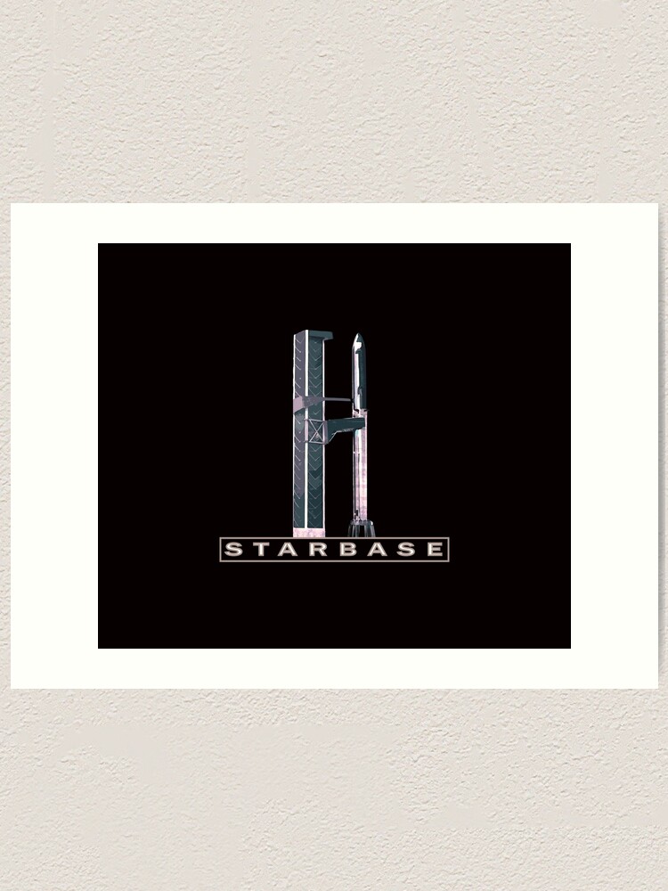 "SpaceX Starbase logo design" Art Print by WallabyWorks | Redbubble