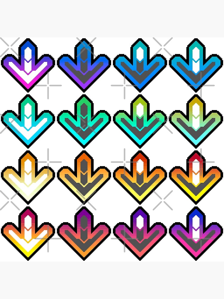 "Dance Dance Revolution Arrows Pattern" Photographic Print for Sale by ...