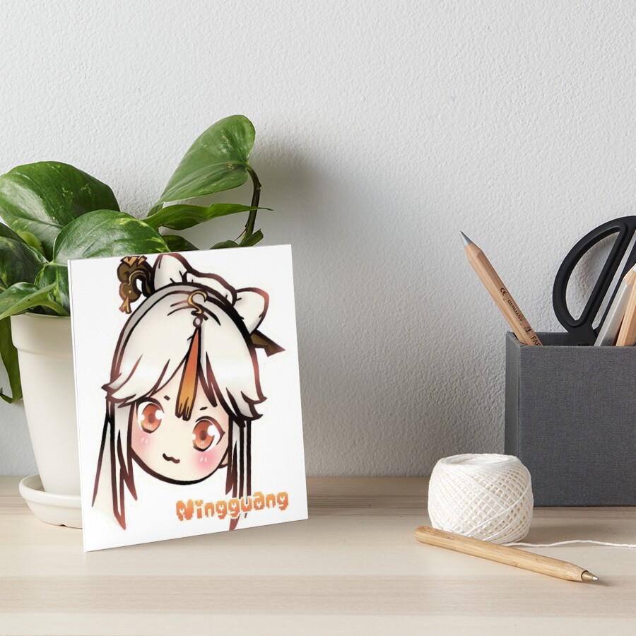 "Genshin Impact - Ningguang Chibi Kawaii" Art Board Print by ...